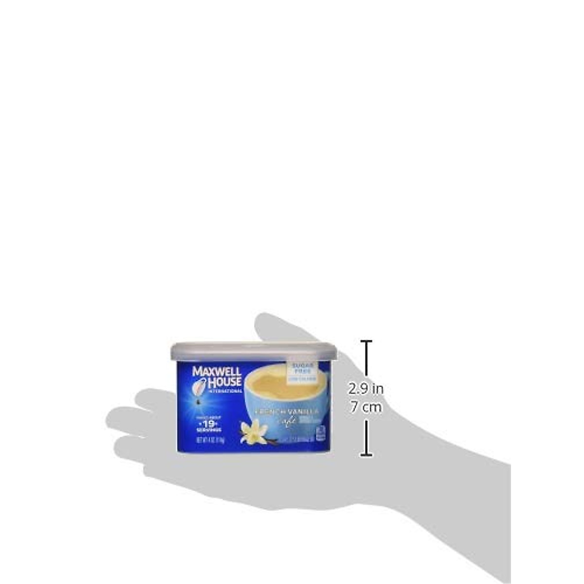 Maxwell House International Cafe Cafe-Style Beverage Mix, Sugar Free, French Vanilla Cafe, 2.23 Ounce (Pack of 12)