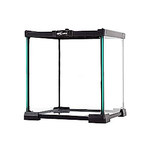 ReptiZoo Mini Reptile Glass Terrarium Tank Full View Visually Appealing Mini Reptile Glass Habitat Cage 8" x 8"x 8"