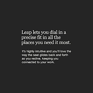 Steelcase Leap Office Chair - Ergonomic Work Chair with Wheels for Carpet Flooring - Work Chair Supports Unique Body Shape - with Natural Glide System & Liveback Technology - Graphite Gray Fabric