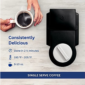 Cafe Valet Single Serve Coffee Maker Compatible with K-Cup Pods, Versatile for Home, Office, Dorm, Barista