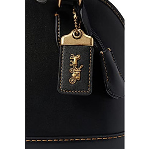 COACH Color-Block Leather Revel Bag Black One Size