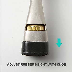 Tenby Easy-Step Door Stops, 4-Inch, Satin Nickel