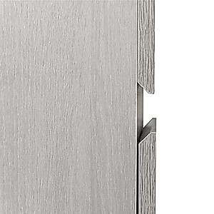 Techni Mobili Rolling Lock and Storage 2 Drawer Vertical Filing Cabinet, 15.75" L x 17.75" W x 23" H, Gray