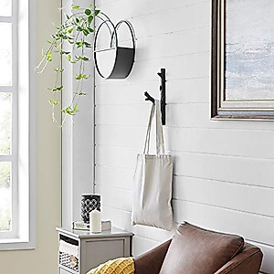 Danya B. Cast Iron Tree Branch Wall Hook 2-Piece Set | Wall Mounted | For towels, bags, purses, coats, jackets, scarves, hats, caps, robes | Use in Entryway, Bedroom, Hallway, Bathroom, Kitchen- Brown