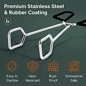 Canning Supplies Set of 8 – Canning Kit for Beginners – Complete Home Canners Equipment – Mason Jar Lifter, Funnel & Wrench, Tongs, Bubble Popper, Magnetic Lid Lifter, Canning Labels & Lids