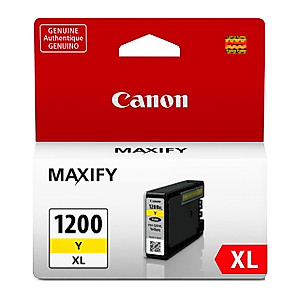 Canon PGI-1200XL Yellow Ink Tank Compatible to Printer MB2120, MB2720, B2020, MB2320