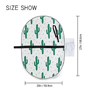 ZZXXB Cactus Succulent Baby Portable Changing Pad Waterproof Diaper Change Mat Large for Infant Quick Change