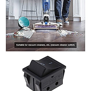 2PCS Vacuum Cleaner On/Off Rocker Switch 4-Pin Boat Type Compatible with Henry Compatible with Hetty Compatible with James Compatible with Charles