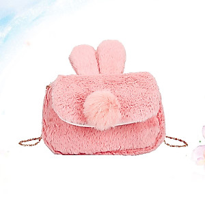 VALICLUD 2pcs Body Cross Bag for Women Womens Sling Bags Crossbody Womens Cross Body Purses Crossbody Bag for Women Womens Crossbody Plush Crossbody Bag Shoulder Bag Women's Fur Bag Rabbit