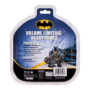 Sakar Kids Safe Over The Ear Headphones, Volume Limiter for Developing Ears, 3.5MM Stereo Jack, Recommended for Ages 3-9