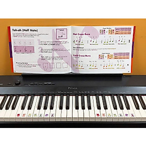 Note-Making for Piano: A color-coded piano book for kids with Note-Friend piano stickers.
