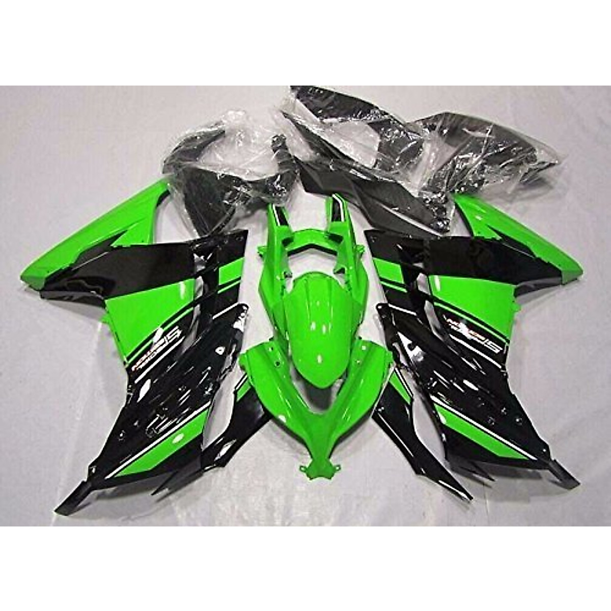 Green with Black Complete Fairing kit Bodywork Injection Molding Body Kits for K.awasaki Ninja 300 EX300R EX 300R EX-300R EX300A EX300B SE 2013 2014 2015 2016 2017 2018 Sportbike Accessories