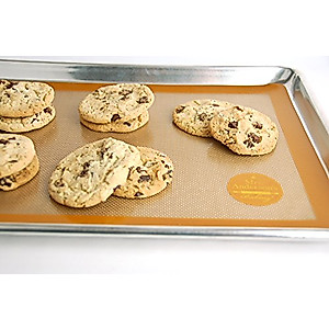 Mrs. Anderson’s Baking Non-Stick Silicone Half-Size Baking Mat, 11.625-Inch x 16.5-Inch, Set of 2