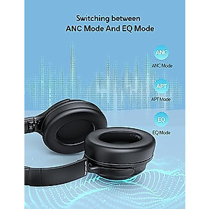 INFURTURE H1 PRO Hybrid Active Noise Cancelling Headphones，Over Ear Bluetooth 5.3 Headphones with Multiple Modes，3 EQ Modes Low Latency, 60H Playtime for Adults, Kids, TV, Travel, Home Office