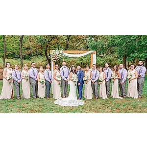 Women's V Neck Chiffon Bridesmaid Dresses with Slit Long Mermaid Formal Party Dresses Ruched Prom Dress Wisteria Size 14