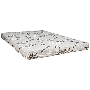 RecPro RV Hide a Bed Memory Foam Mattress Upgrade Gel Infused Cooling top with Bamboo Ticking. (65" Hide-a-Bed 48" x 71" Mattress)