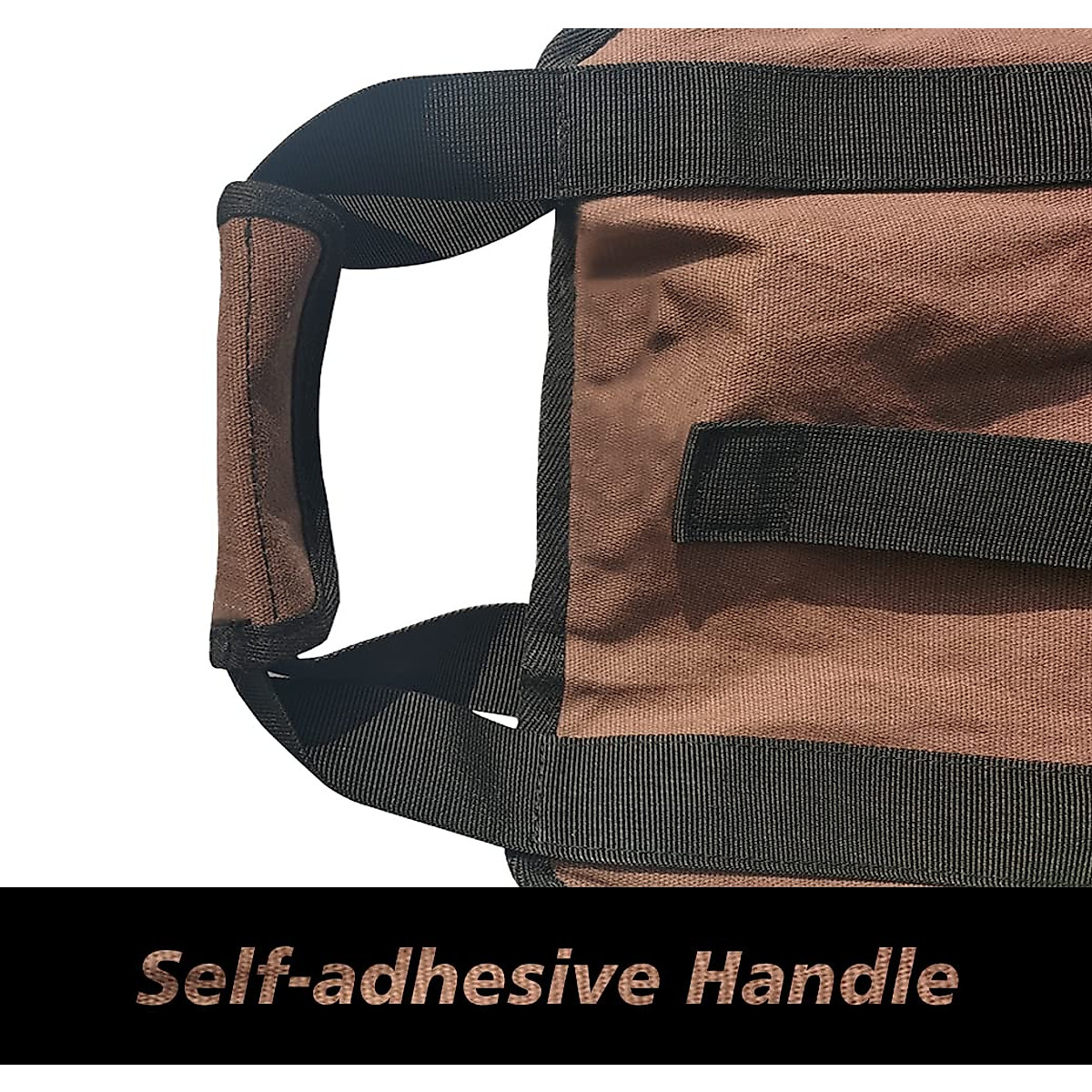 Canvas Firewood Carrier, Log Carrier Tote Bag,Durable Firewood Holder with Handles,Fireplace Wood Stove Accessories,Indoor & Outdoor Use,Perfect for Wood Hay Hauling,Camping, BBQ, Picnic,Campfire