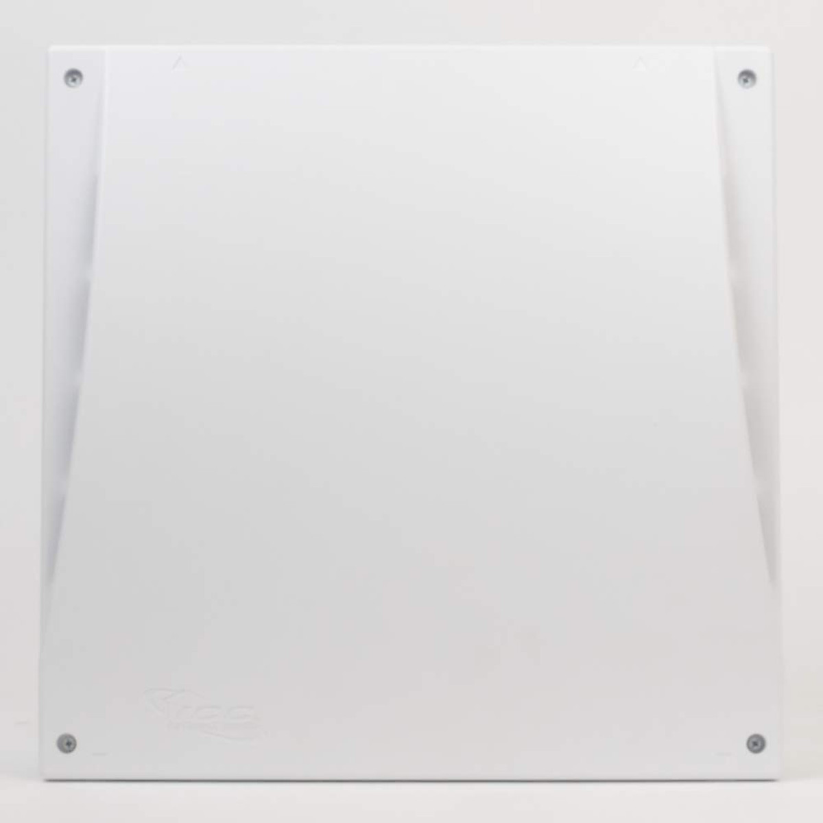 ICC 14” Plastic Structured Wiring Enclosure, Media Enclosure with Voice, Data, and Video Modules with Cover, Recessed Wall Box for Distribution of Networking Services, White