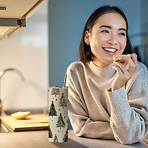 Medpol rustic christmas theme insulated tumblers coffee cup Gift，rustic christmas theme Drinking Glasses-Tea Cup-Coffee Mug tumbler with lid and straw 20 oz insulated tumbler cups