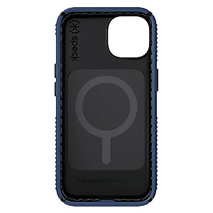 Speck Presidio2 Grip Case for Apple iPhone 13 -Polycarbonate, Shock-Absorbent, Coastal Blue and Black