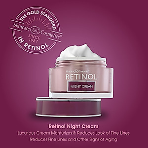 Retinol Night Cream – The Original Anti-Aging Retinol For Younger Looking Skin – Luxurious Restorative Moisturizer Works While You Sleep to Reduce Fine Lines And Other Signs of Aging