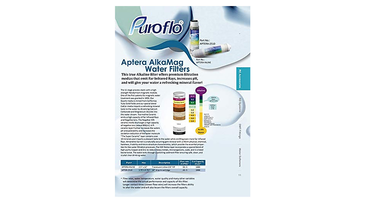 Puregen Alkaline RO Water Filter Cartridge - 11-Stage Filter