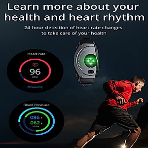 Military Smart Watch for Men IP6X Waterproof HD 1.3" Fitness Tracker Watch for Android & iOS iPhones with Heart Rate Blood Pressure Monitor Sports Tactical Watch for Adults