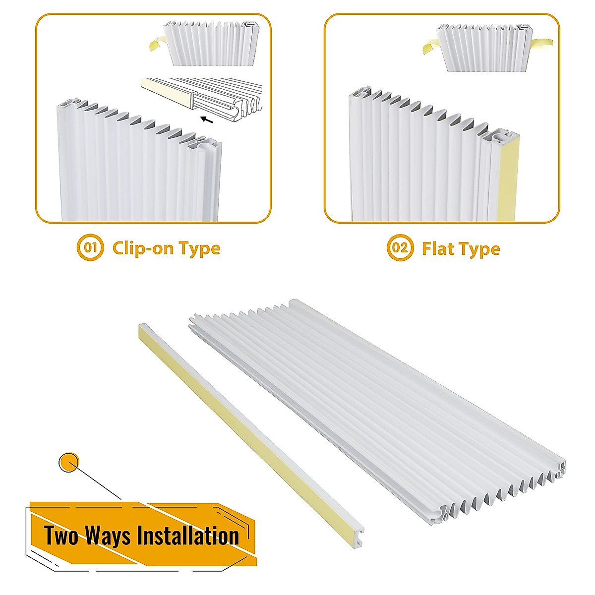 LBG Products Window AC Insulating Side Panel Kit Fits for Window Air Conditioner Units Replacement Screen,17" H x 10" W, 2 Pack,White