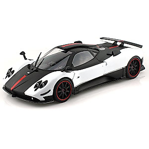 Pagani Zonda 5 Cinque White and Black 1/18 Diecast Model Car by Motormax 79158white