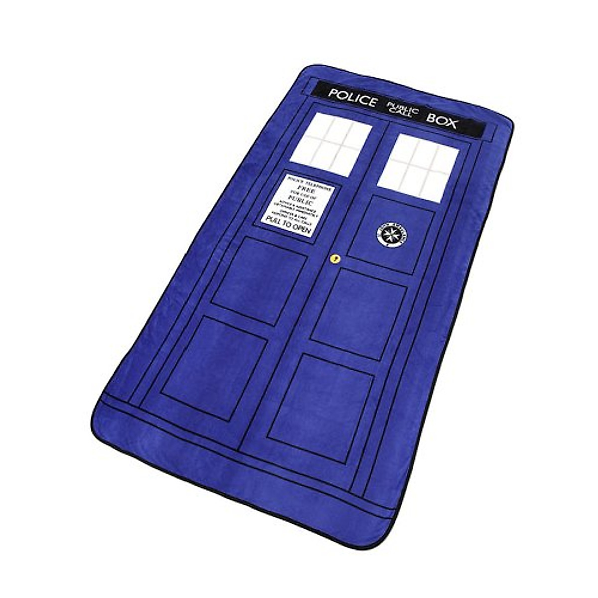 Doctor Who Tardis Phone Booth Oversized Micro Raschel Throw Blanket