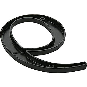 Distinctions 843149 Black Flush-Mount 4-Inch House Number 9