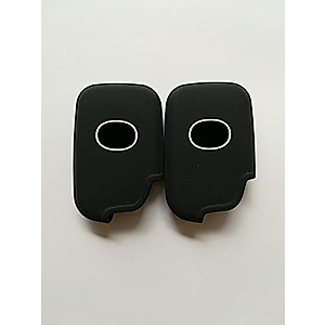 2pcs Black Silicone Fob Key Cover for Lexus CT200H ES350 GS300 GS350 GS430 GS450h GS460 GX460 LX570 RX350 RX450h RX400h RX330Fob Remote Keyless Entry Smart Key Protector Key Jacket HYQ14ACX