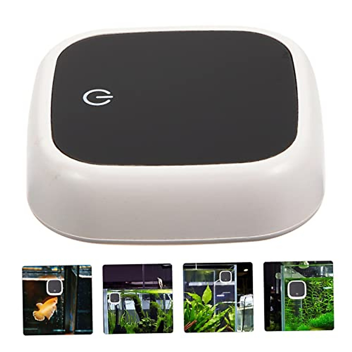 Amosfun 3pcs Fish Tank Thermometer Abs Turtle Container White