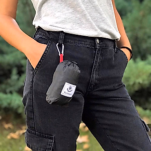 4Monster Hiking Daypack,Water Resistant Lightweight Packable Backpack for Travel Camping Outdoor (Grey, 16L)