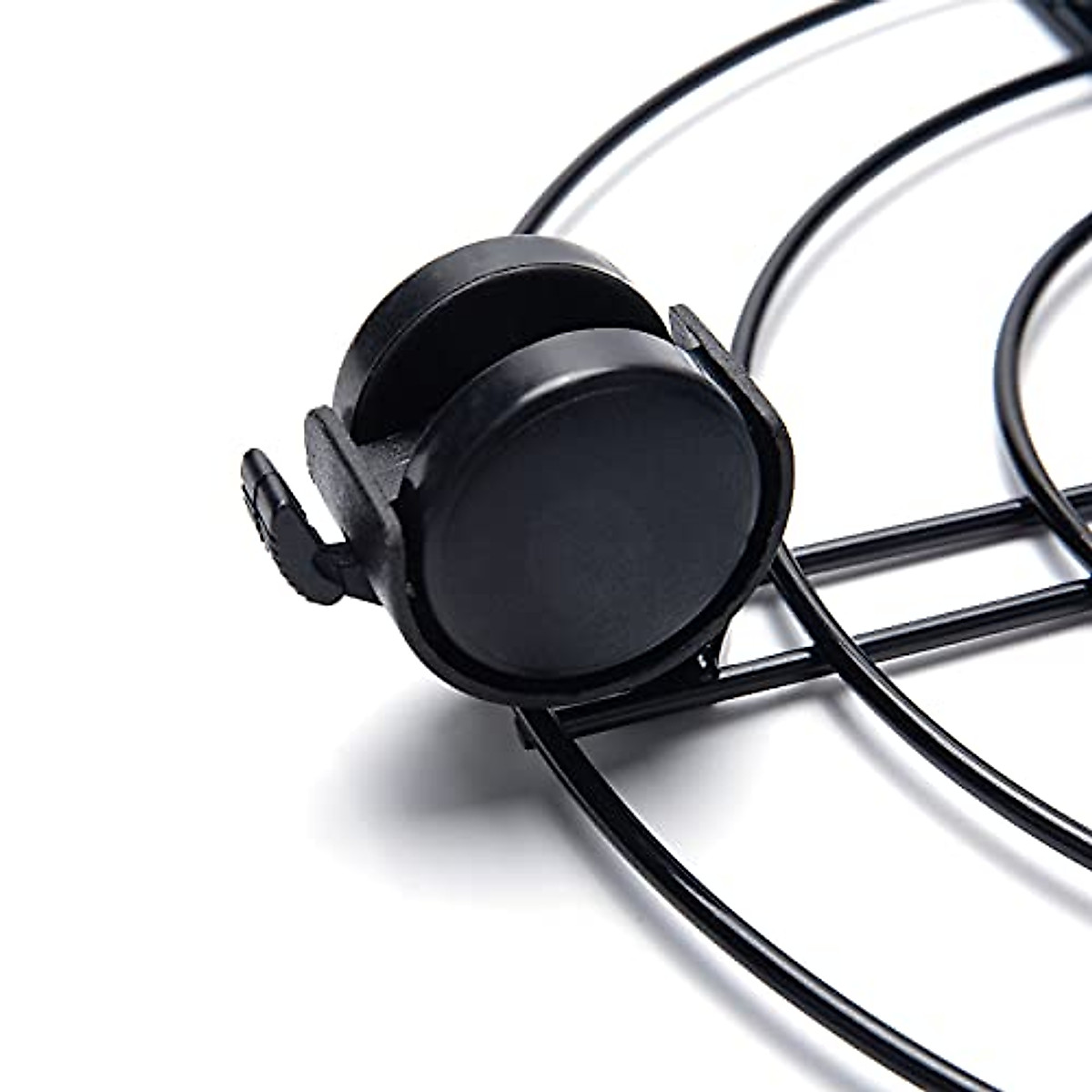 PLAZOTTA 3 Pack 12 Inches Plant Caddy Round Metal Plant Dolly Heavy Duty Plant Stand Plant Holder with Caster Wheels for Indoor and Outdoor Use - Black