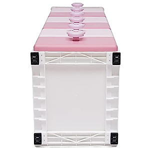 Plastic Drawers Dresser with 6 Drawers, Plastic Tower Closet Organizer with Removable Wheels Suitable for Condos Dorm Rooms Bedrooms Nurseries Playrooms Entryways, 11.8" L x 15" W x 37.4" H