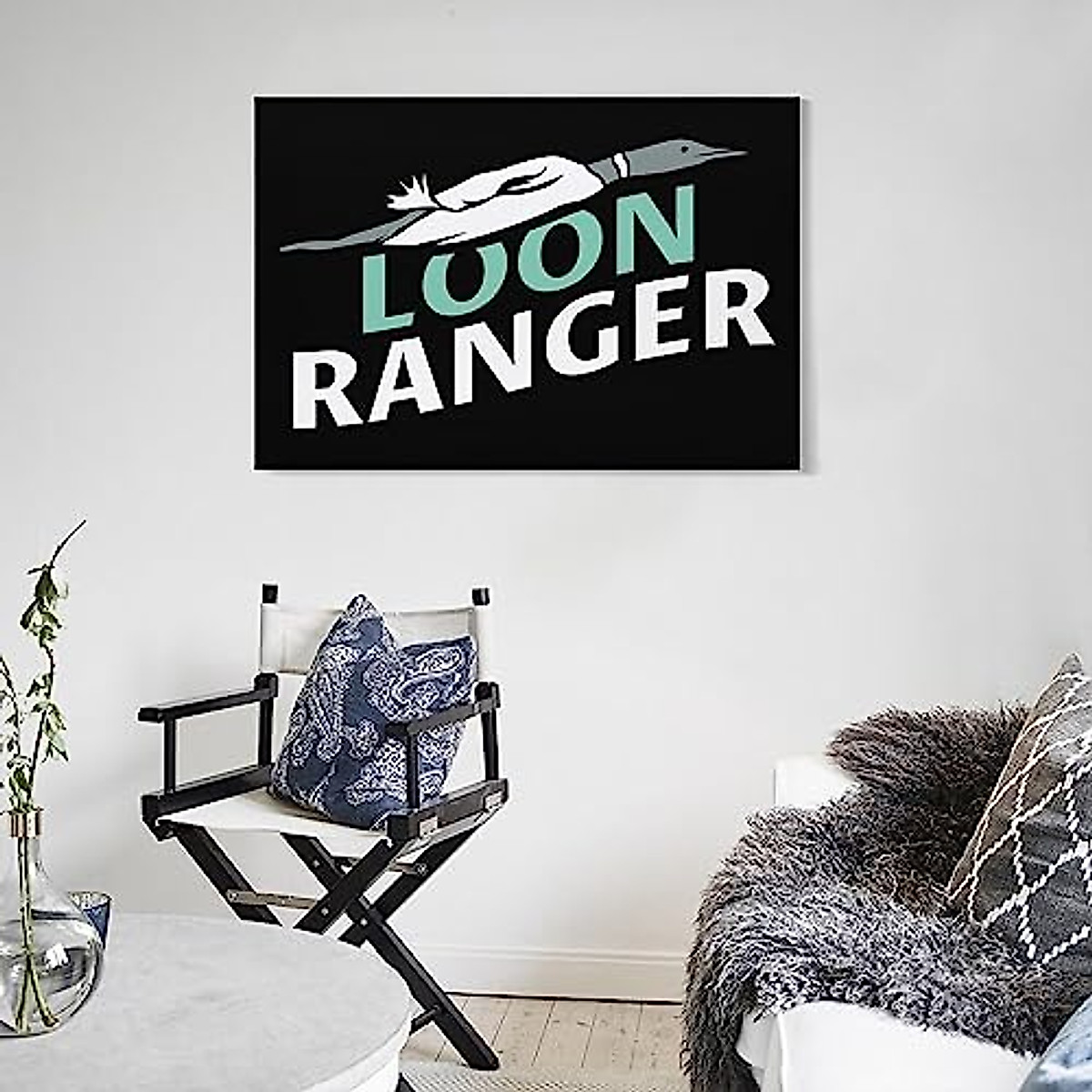 Bird Watching Loon Ranger Interior Art Wall Picture Canvas Art Poster And Wall Art Picture Print Modern Family Bedroom Decor Posters 12x18inch(30x45cm)29.0