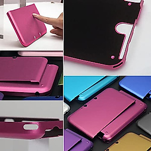 OSTENT Anti-Shock Hard Metal Box Cover Case Shell for Nintendo 3DS XL LL (Red)