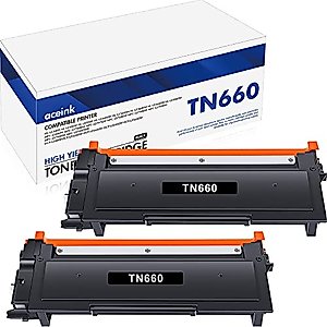 TN660 High Yield Toner Cartridge: TN 660 TN-660 2Pack Black Compatible Replacement for Brother HL-L2380DW HL-L2300D HL-L2340DW MFC-L2740DW MFC-L2700DW MFC-L2720DW DCP-L2540DW Printer