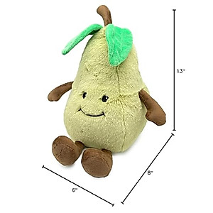 warmies PEAR Cozy Plush Heatable Lavender Scented Stuffed Figure
