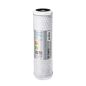 APEC Water Systems 23-CAB10 Us Made 10 inch Stage 2&3, 5 Micron Carbon Block Replacement Filter for Reverse Osmosis Water Filter System, White