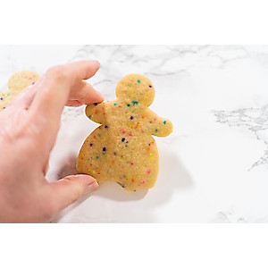 Bakerpan Stainless Steel Gingerbread Cookie Cutters, Boy and Girl Gingerbread Cookie Cutter Set - 3.5 Inch