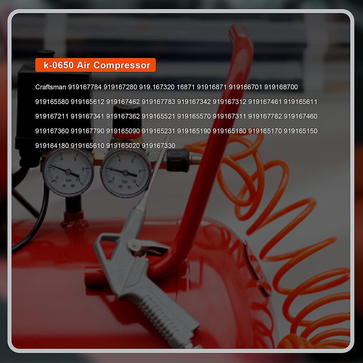 Thaekuns 2pcs K-0650 Air Compressor Cylinder Sleeve and Compression Ring Kit, Cable Air Compressor Service Kits for Craftsman DeVilbiss Porter Cable Compressor