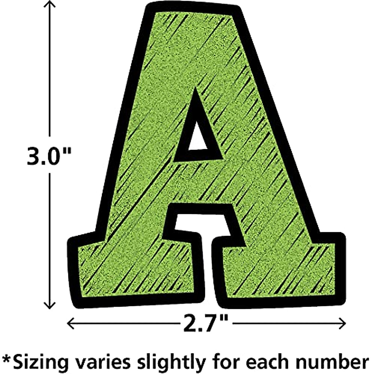 Teacher Created Resources Chalkboard Brights Bold Block 3" Letters (TCR3881)