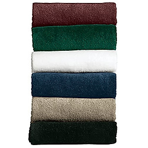 Bass Crest Embroidered Grommeted Tri-Fold Fishing Towel, Personalized (Navy Blue)