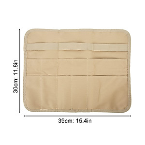 BORDSTRACT Camping Tableware Storage Bag, Hanging Multi Pocket Storage Roll, Portable Outdoor Utensil Bag for Picnic, Kitchen, BBQ, Hiking