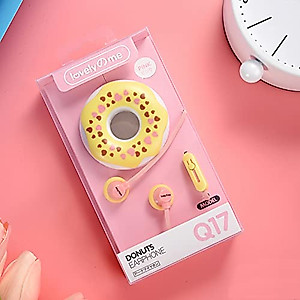 Cute Earbuds for Kids Girls, Soft in-Ear Headphones Wired with Mic and Volume Control, Cute Small Earbuds for iPhone 6/6s, Android Smartphones, MP5 Players