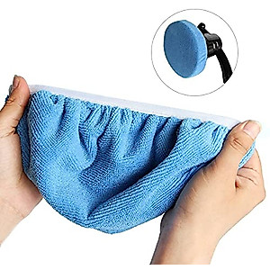 Car Polisher Pad 5 to 6 Inches Buffer Bonnets Waxers Bonnet Set Polishing Pads Bonnet Car Buffer Bonnet Car Wax Cover Kit 5PCS