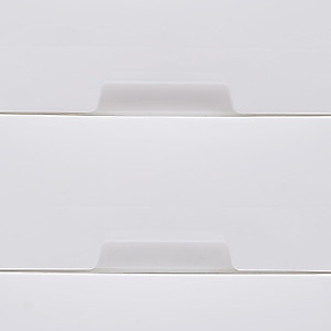 Fermoirper Storage Drawers 5 Drawer Storage Organizer 17.72 * 11.81 * 33.07in Plastic Drawers Stackable Clothes Drawer Plastic Dressers With Drawers Vertical Storage Tower（White）