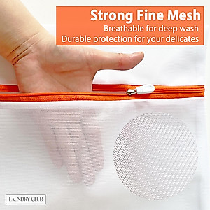 4 Pack Mesh Laundry Bags for Delicates 12inx16in, Delicate Laundry Bag with Sturdy Anti-Rust Zipper, Mesh Laundry Bags for Lingerie, Bra, Underwear, Sneakers, Socks, Breathable Fine Net, Laundry Club